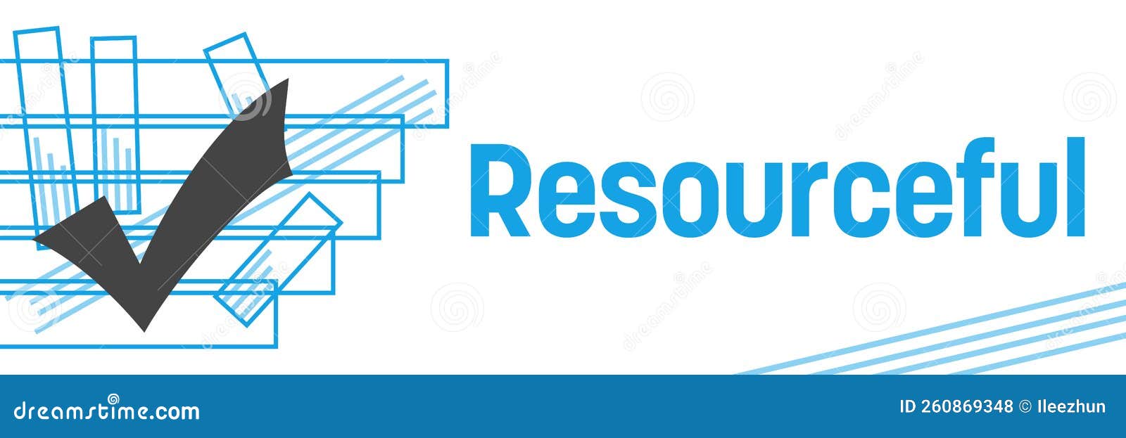 Resourceful Blue Strokes Symbol Horizontal Stock Illustration ...