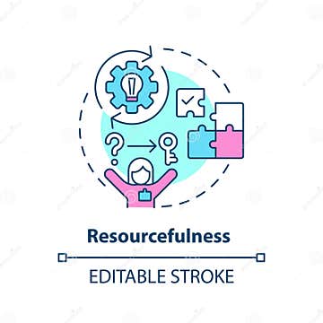 Resourcefulness Concept Icon Stock Vector - Illustration of abstract ...