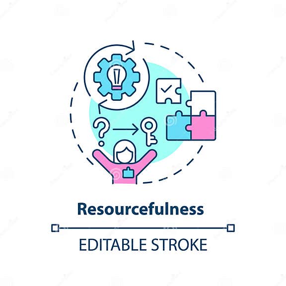 Resourcefulness Concept Icon Stock Vector - Illustration of abstract ...