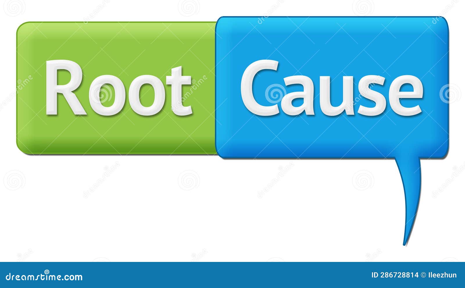 Root Cause Green Blue Comment Symbol Stock Illustration - Illustration ...