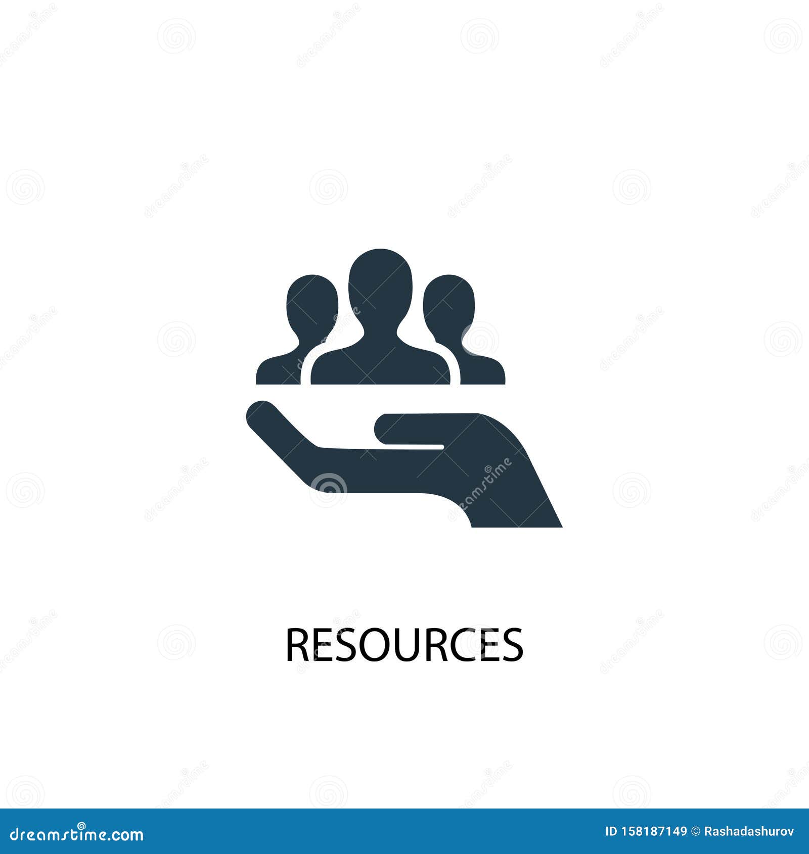 Resources Icon. Simple Element Stock Vector - Illustration of resource ...