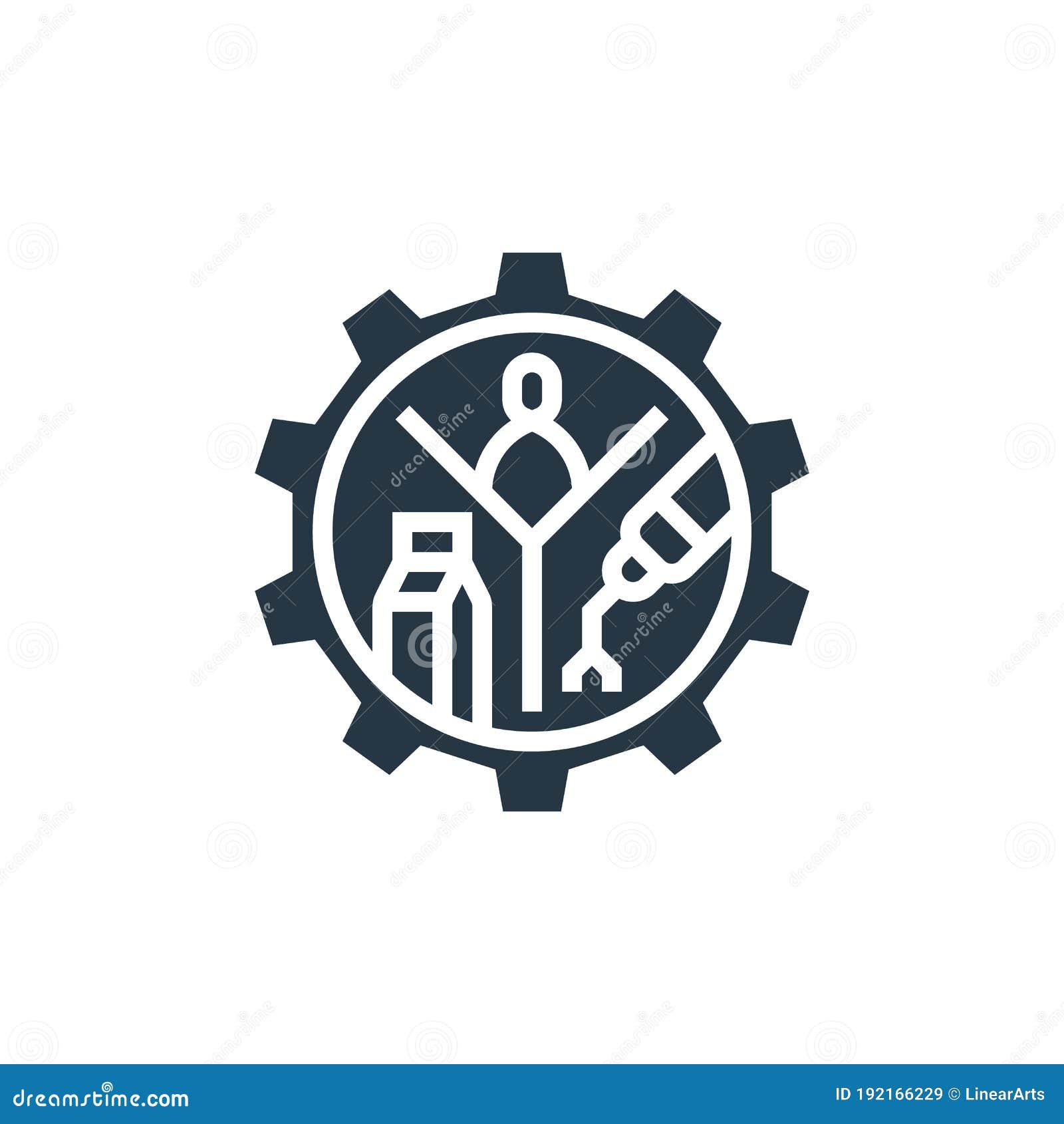 Resources Icon Vector from Business Model Canvas Concept. Thin Line ...