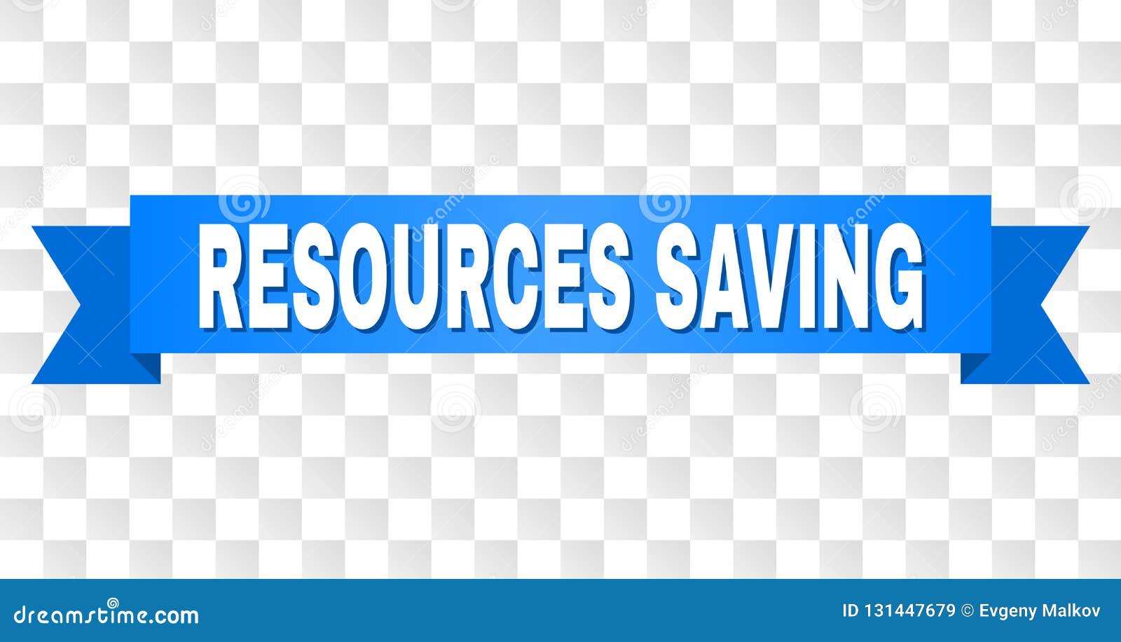Blue Stripe with RESOURCES SAVING Text Stock Vector - Illustration of ...