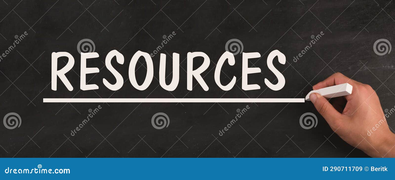 Resources is Standing on a Chalkboard, Network, Support of a Team ...
