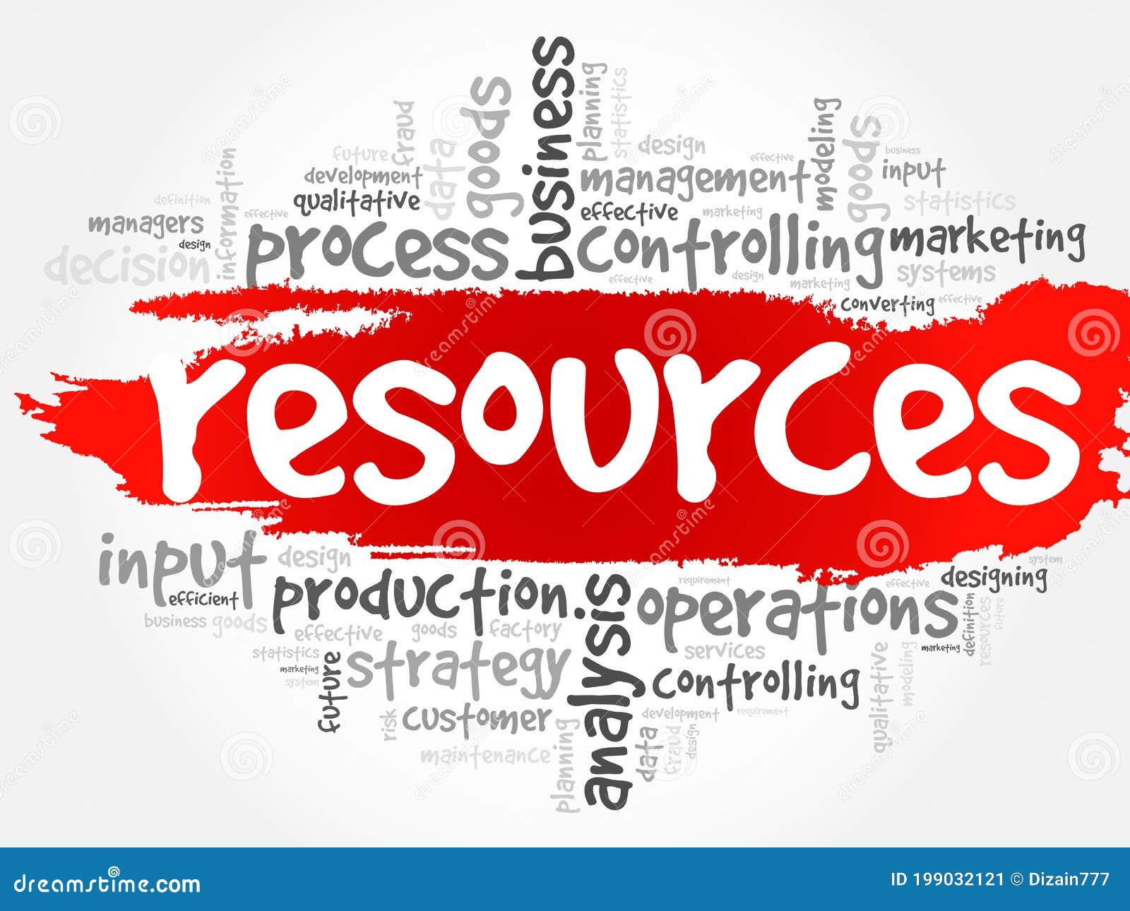 RESOURCES Word Cloud Collage Stock Illustration - Illustration of ...