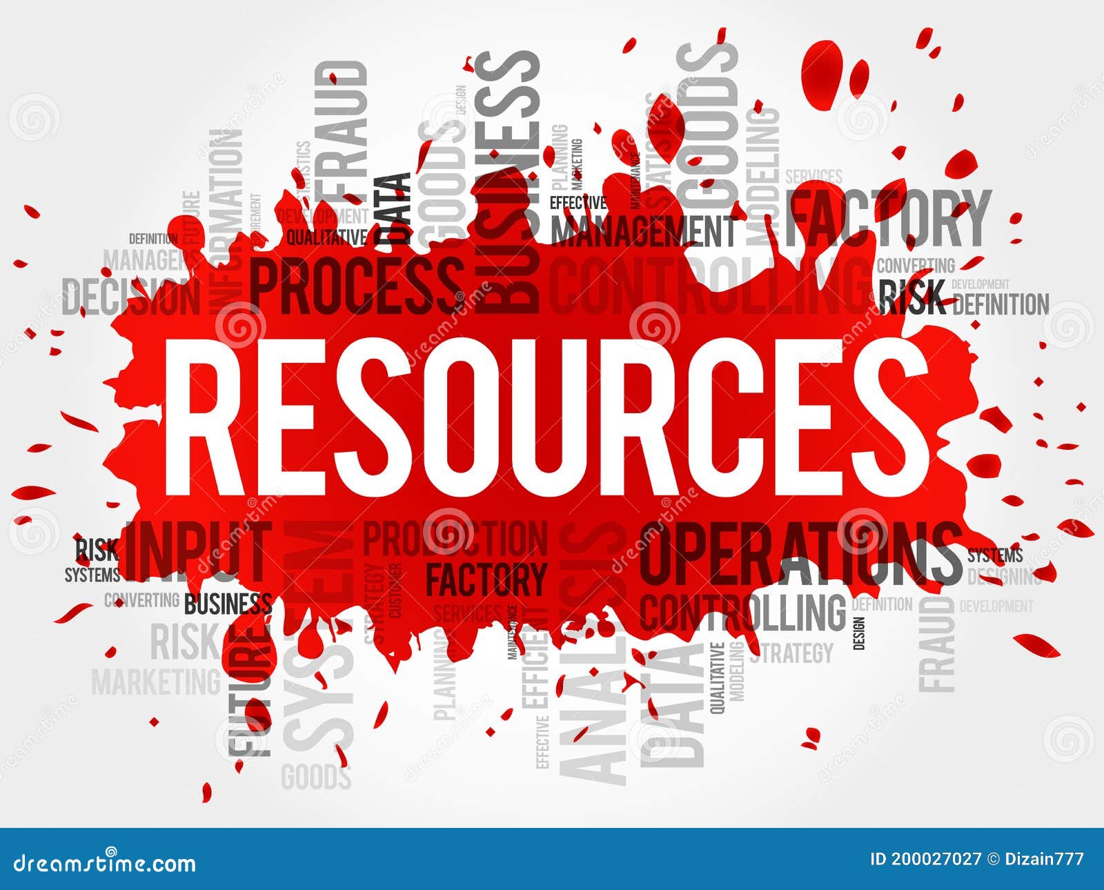 RESOURCES word cloud stock illustration. Illustration of cooperation ...