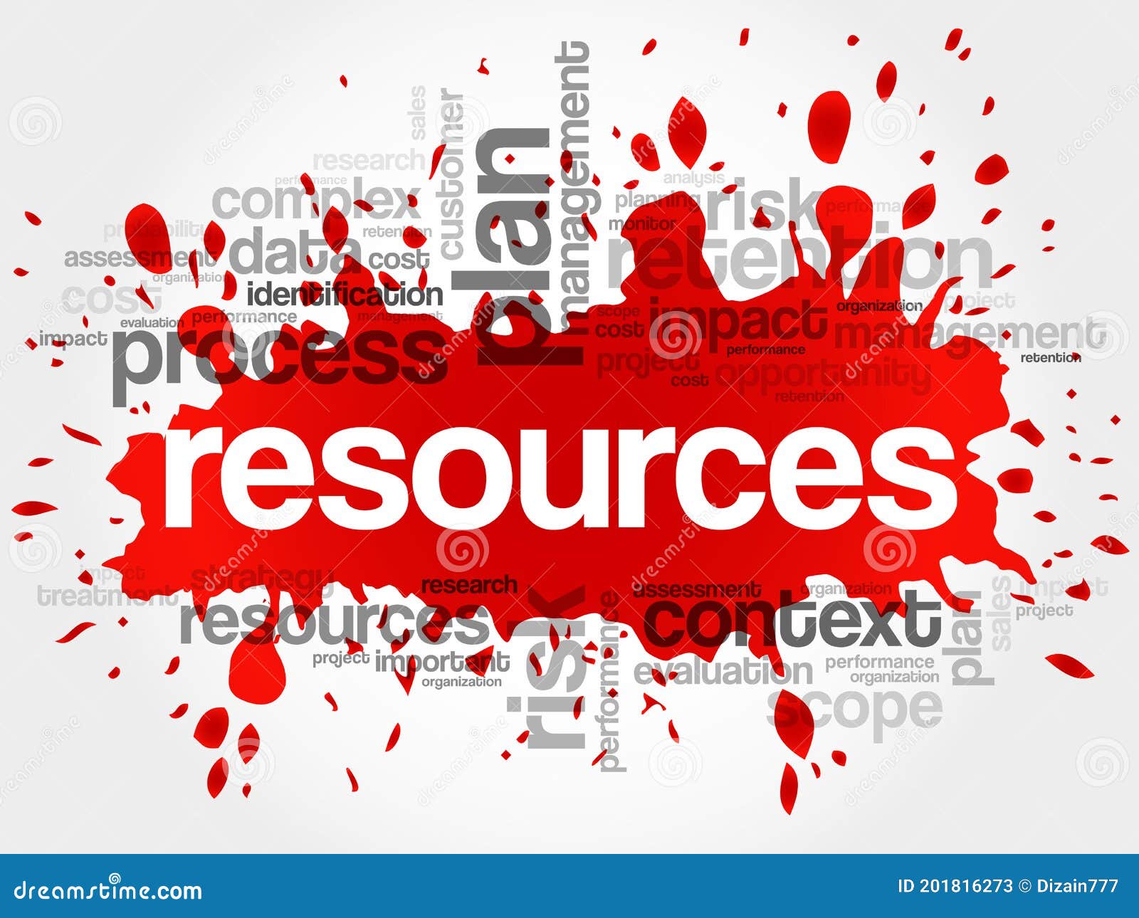 RESOURCES word cloud stock illustration. Illustration of collage ...