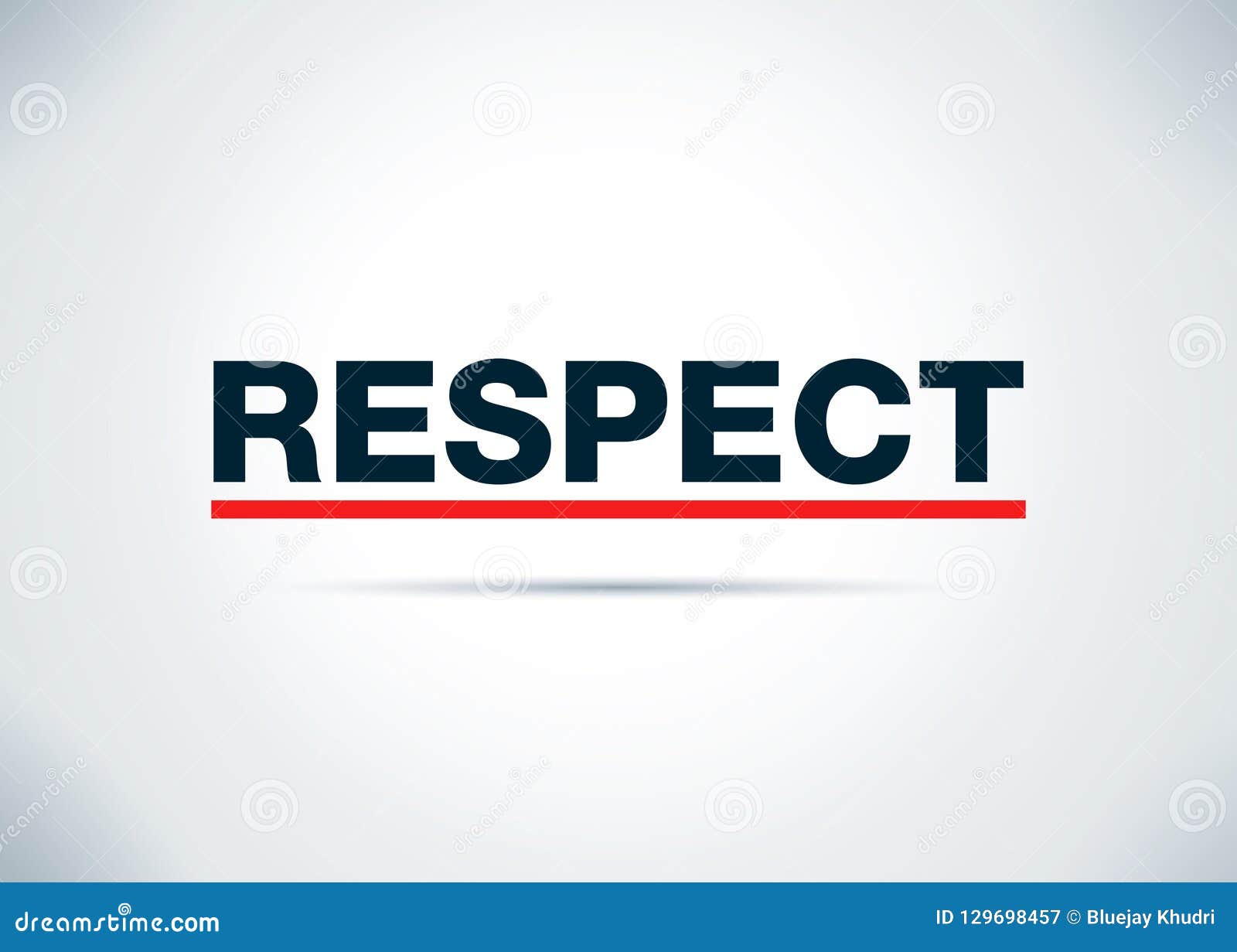 Respect Abstract Flat Background Design Illustration Stock Illustration ...