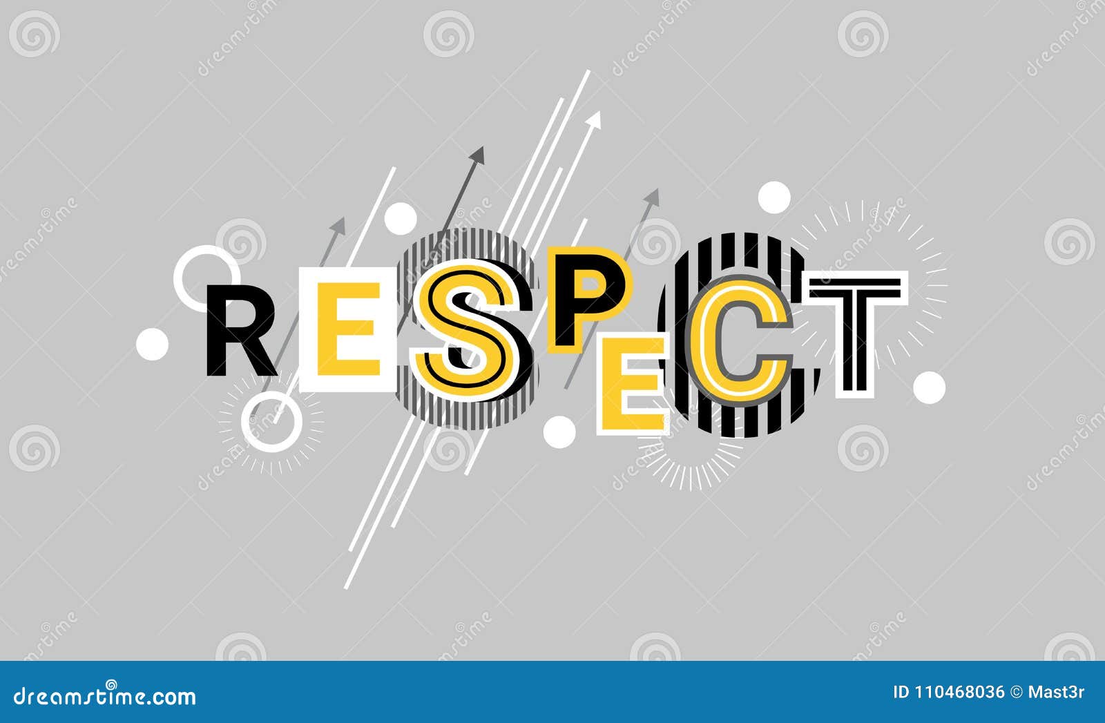 Respect and Appreciation Web Banner Abstract Template Background Stock ...