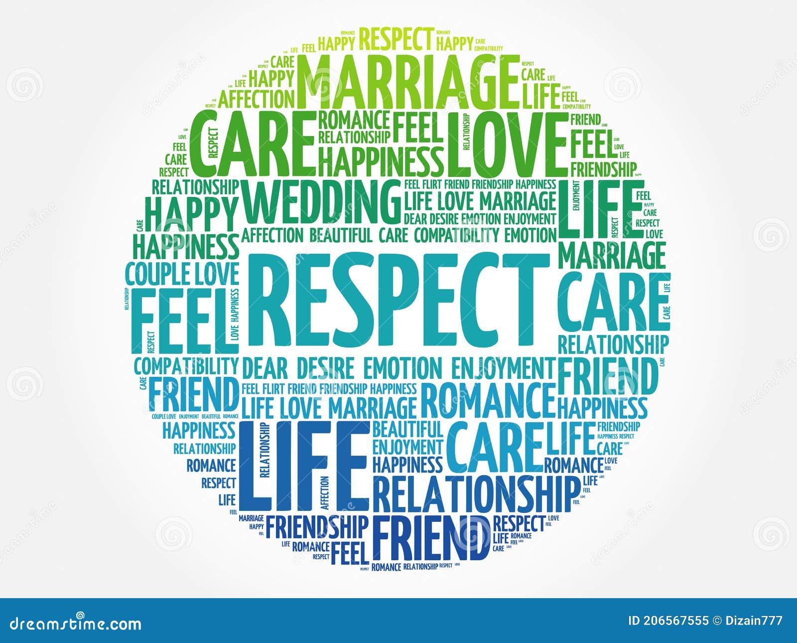 Respect Circle Word Cloud Collage Stock Photography | CartoonDealer.com ...