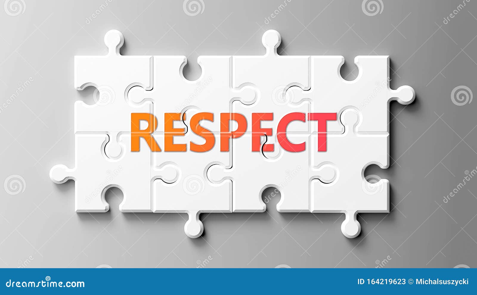 Respect Complex Like a Puzzle - Pictured As Word Respect on a Puzzle ...