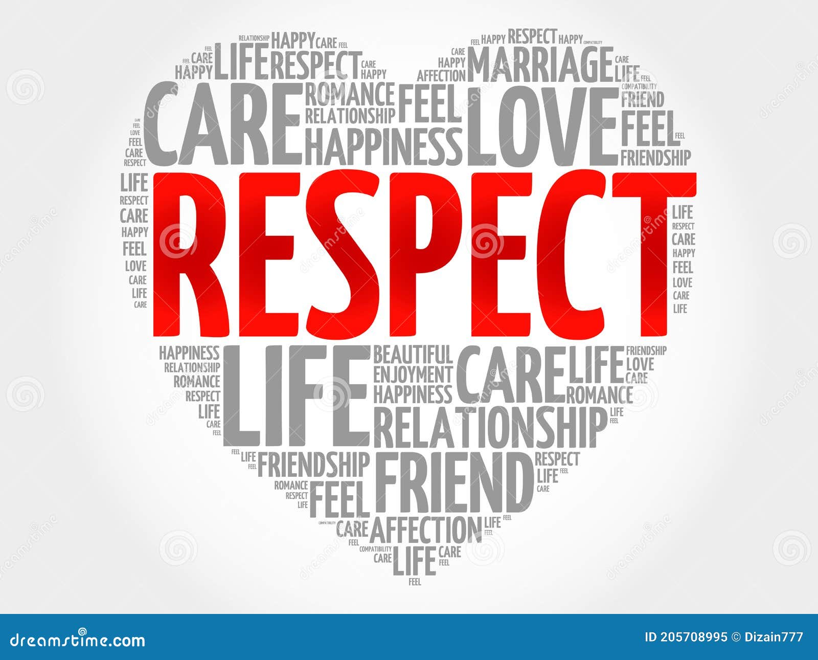 Respect concept heart stock illustration. Illustration of collage ...
