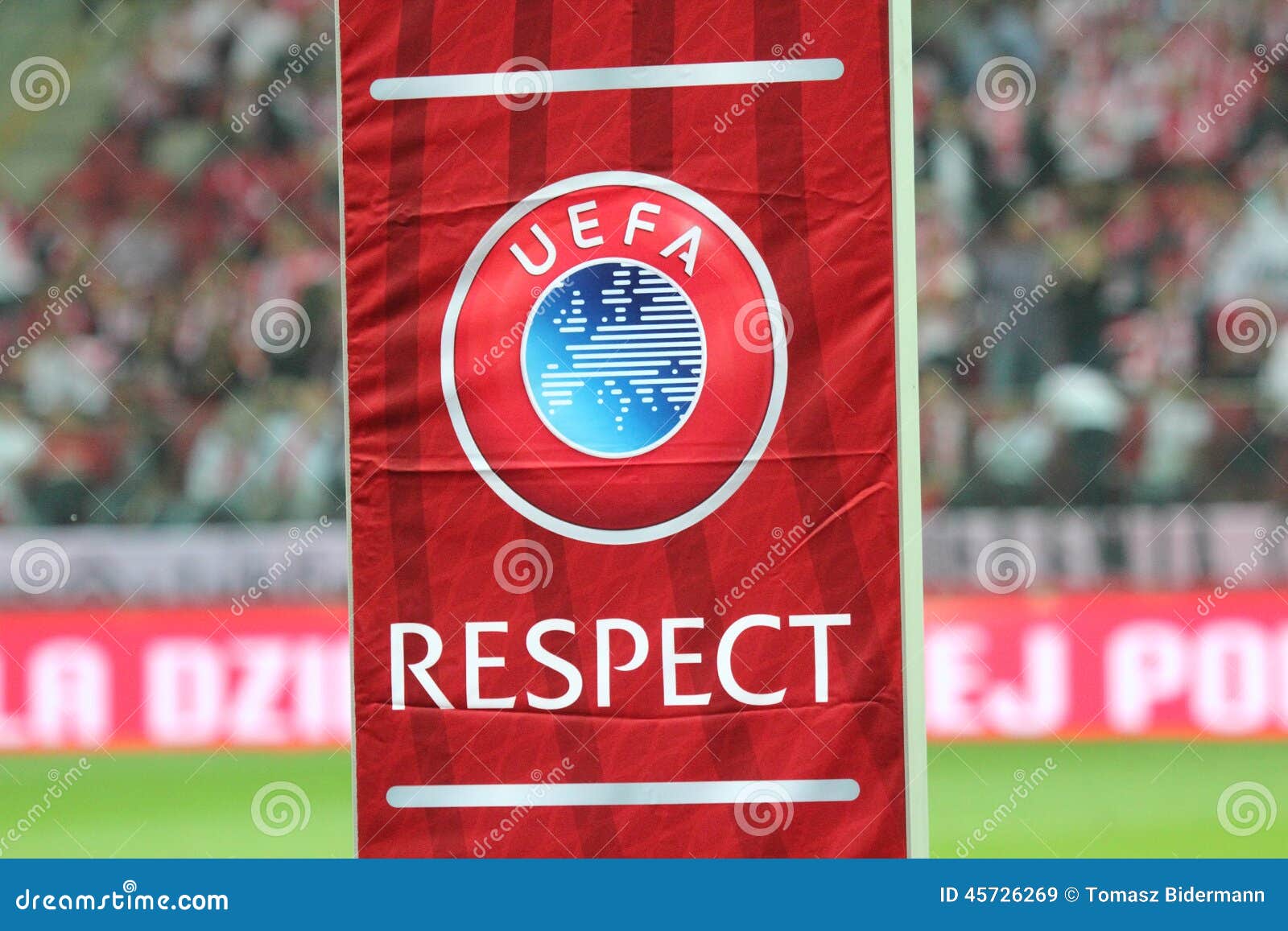Respect de l'UEFA image stock éditorial. Image du logo - 45726269