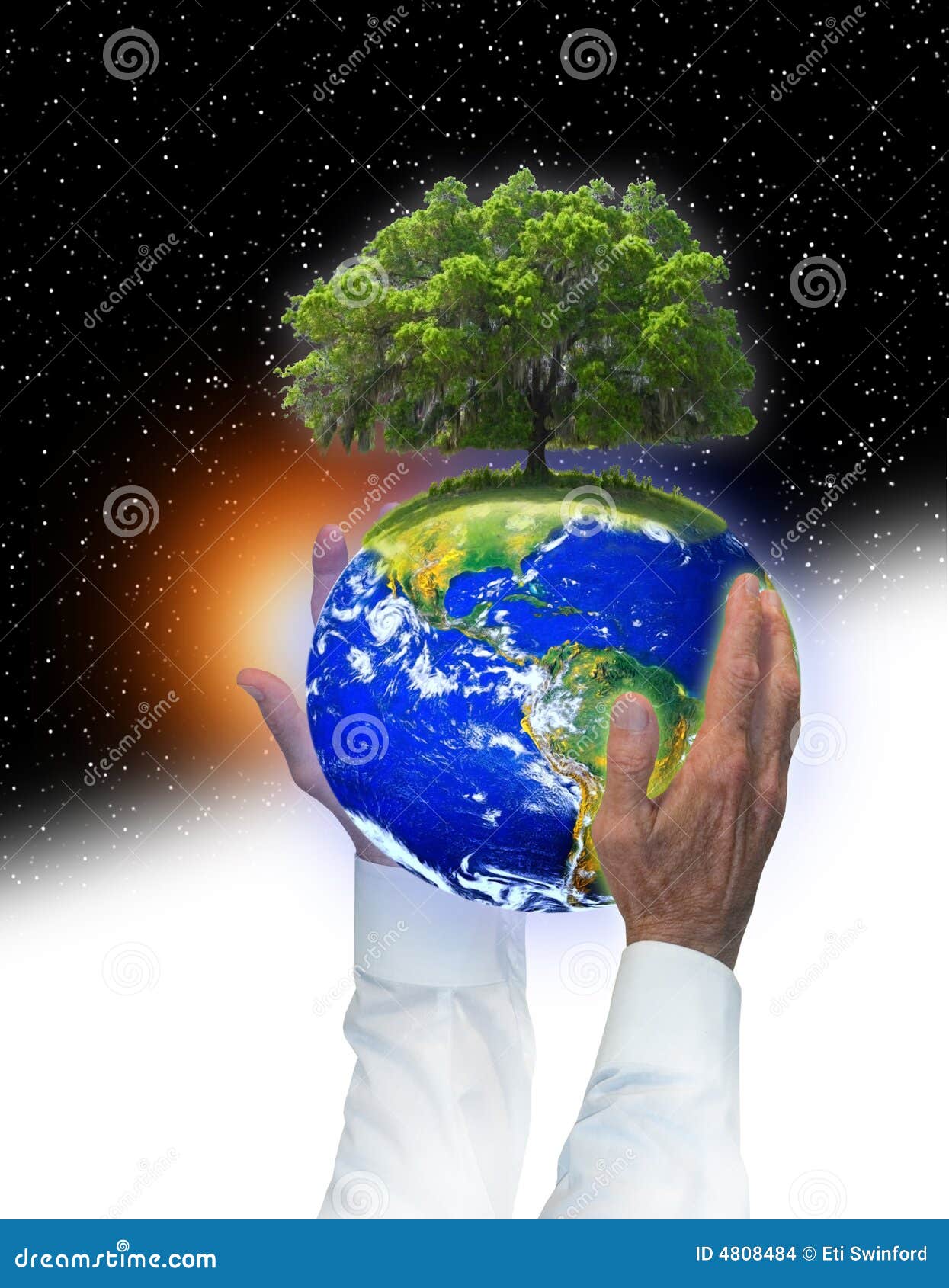 Respect earth stock illustration. Illustration of outstretched - 4808484