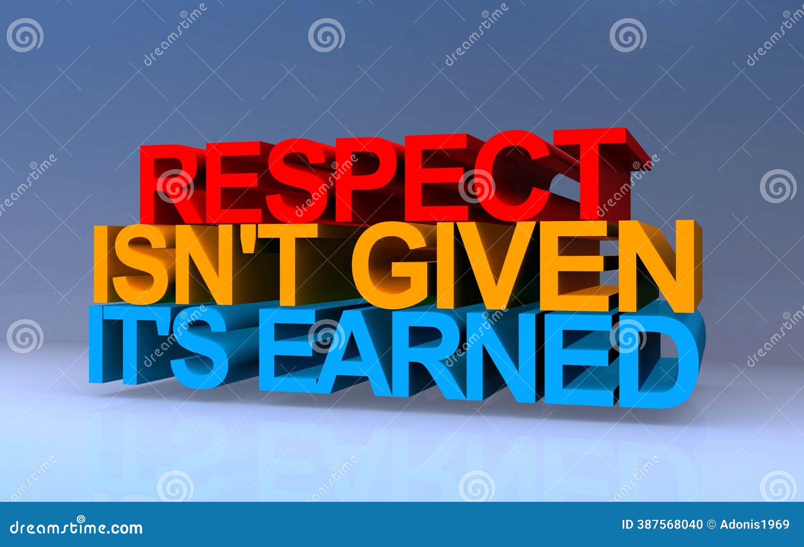 Respect Is Earned Trust Is Gained, Vector Image | CartoonDealer.com ...