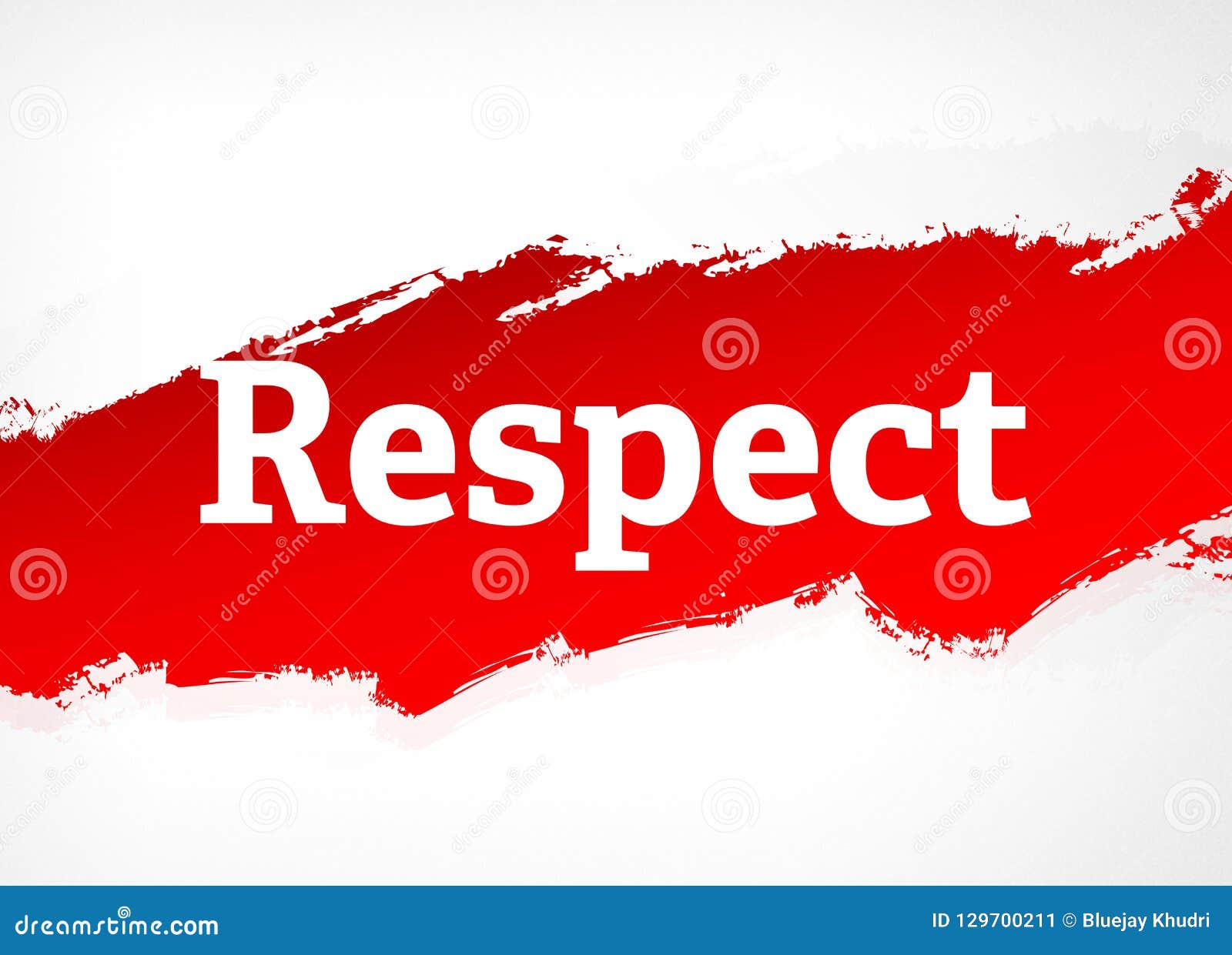Respect Red Brush Abstract Background Illustration Stock Illustration ...