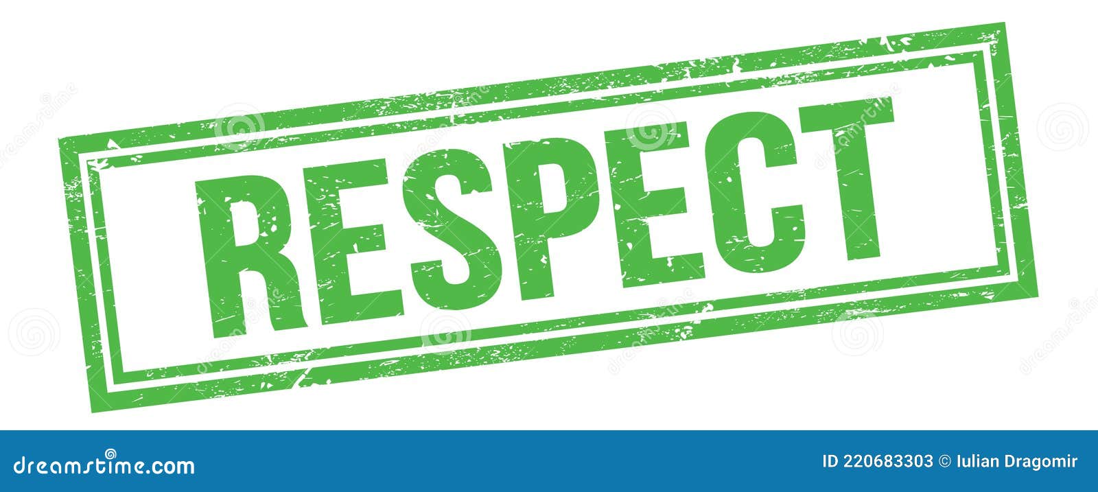 RESPECT Text on Green Grungy Vintage Stamp Stock Illustration ...