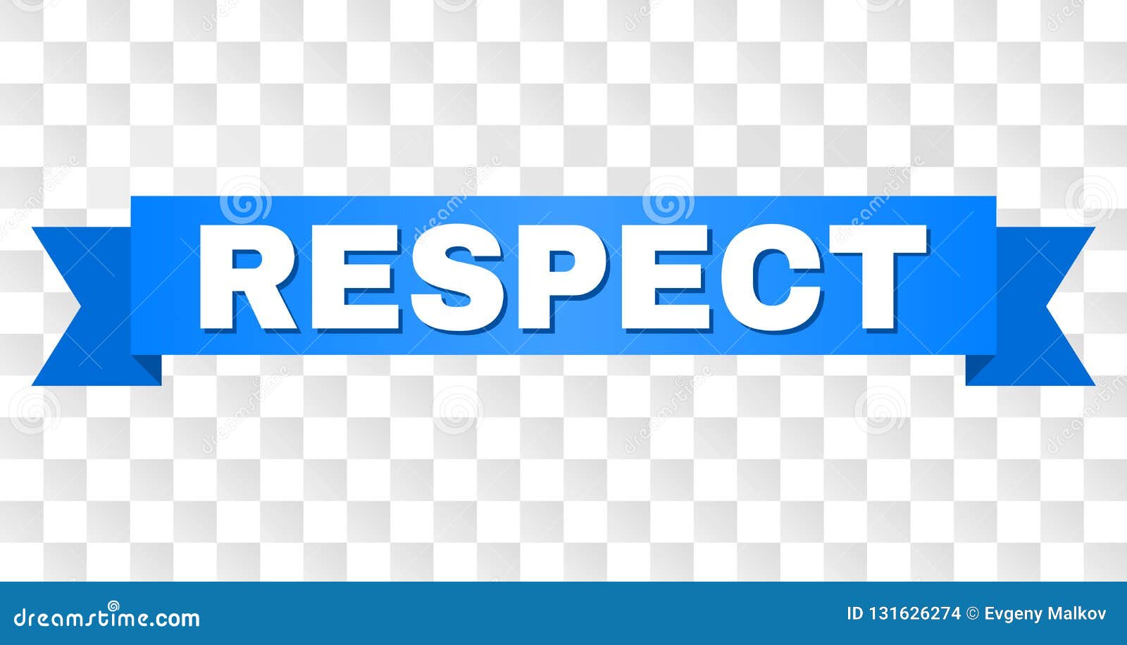 Blue Tape with RESPECT Caption Stock Vector - Illustration of ...