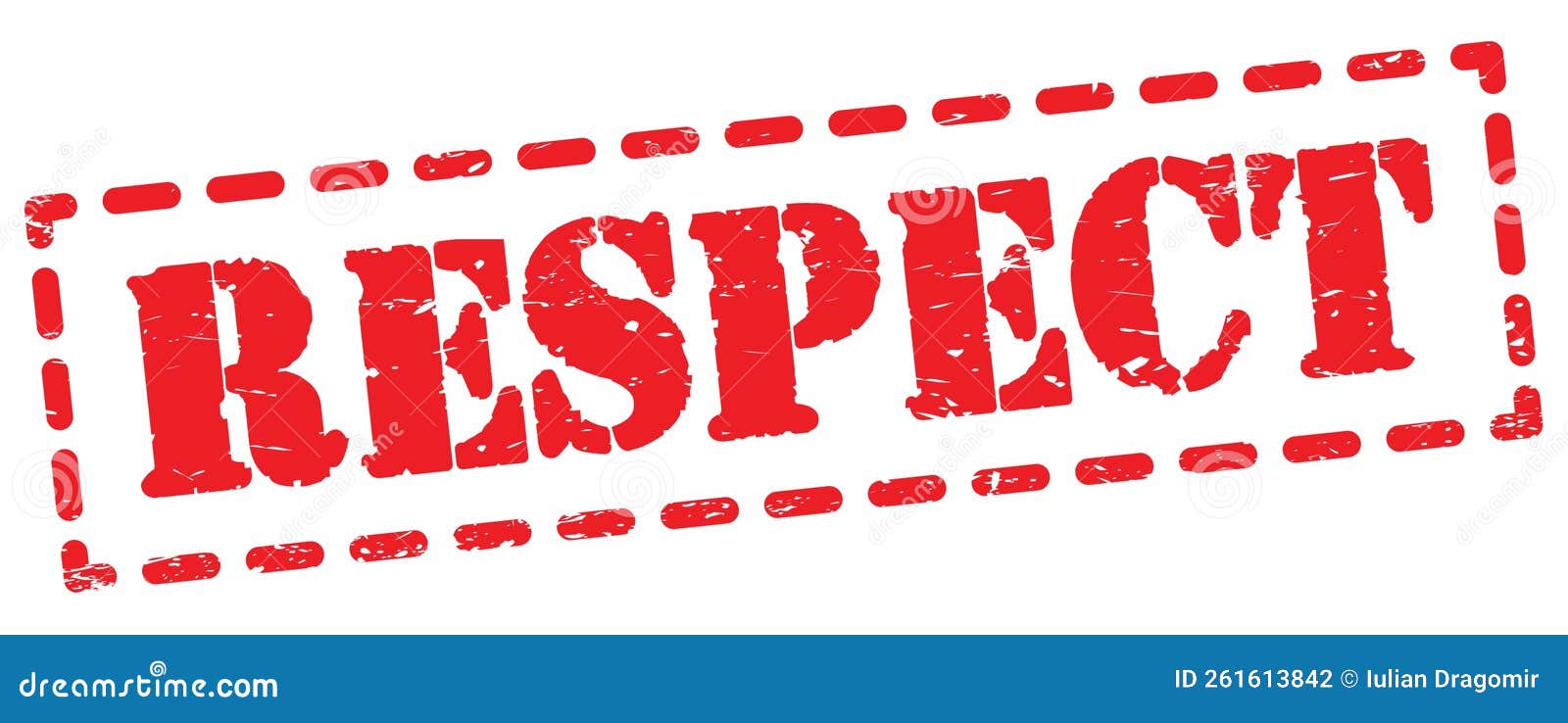 RESPECT Text Written on Red Stamp Sign Stock Illustration ...