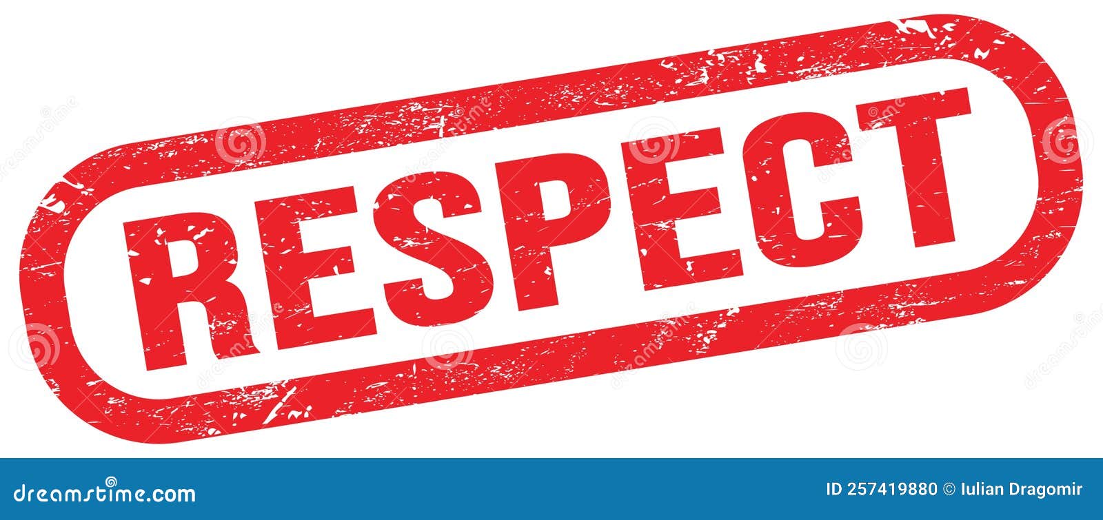 RESPECT, Text Written on Red Stamp Sign Stock Illustration ...