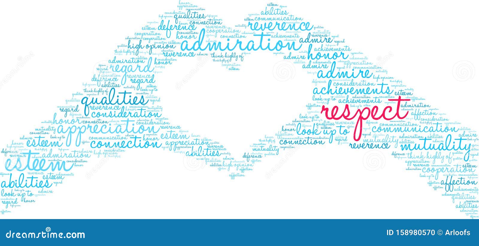 Respect Word Cloud stock vector. Illustration of admiration - 158980570