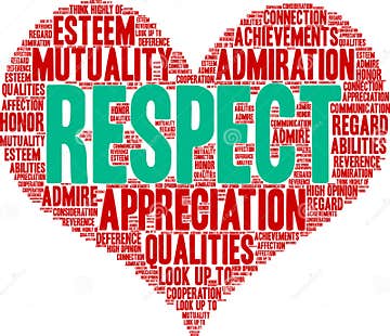 Respect Word Cloud stock vector. Illustration of appreciation - 158980572