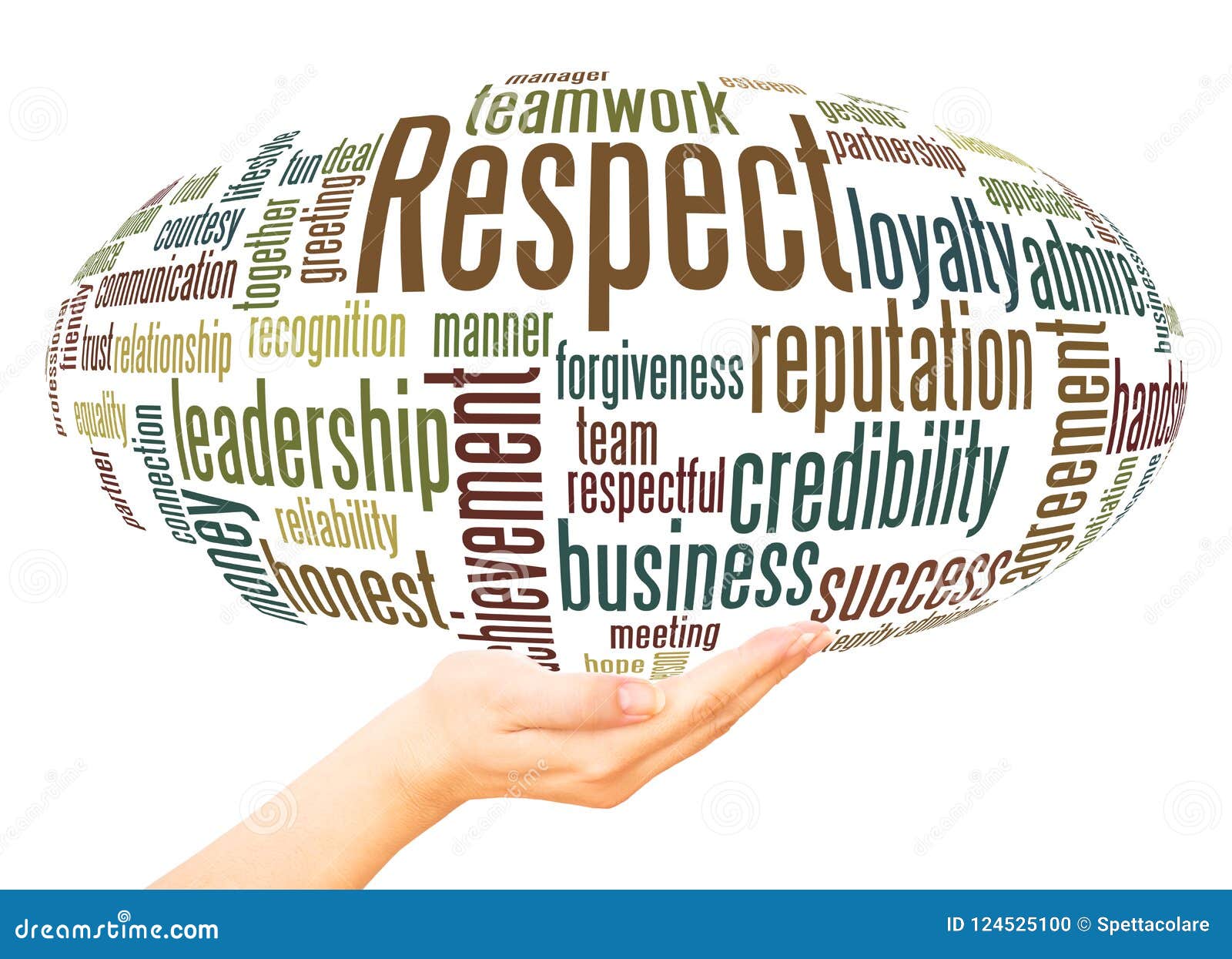 Respect Word Cloud Sphere Concept Stock Illustration - Illustration of ...