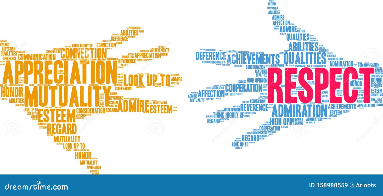 Respect Word Cloud stock vector. Illustration of consistency - 158980559