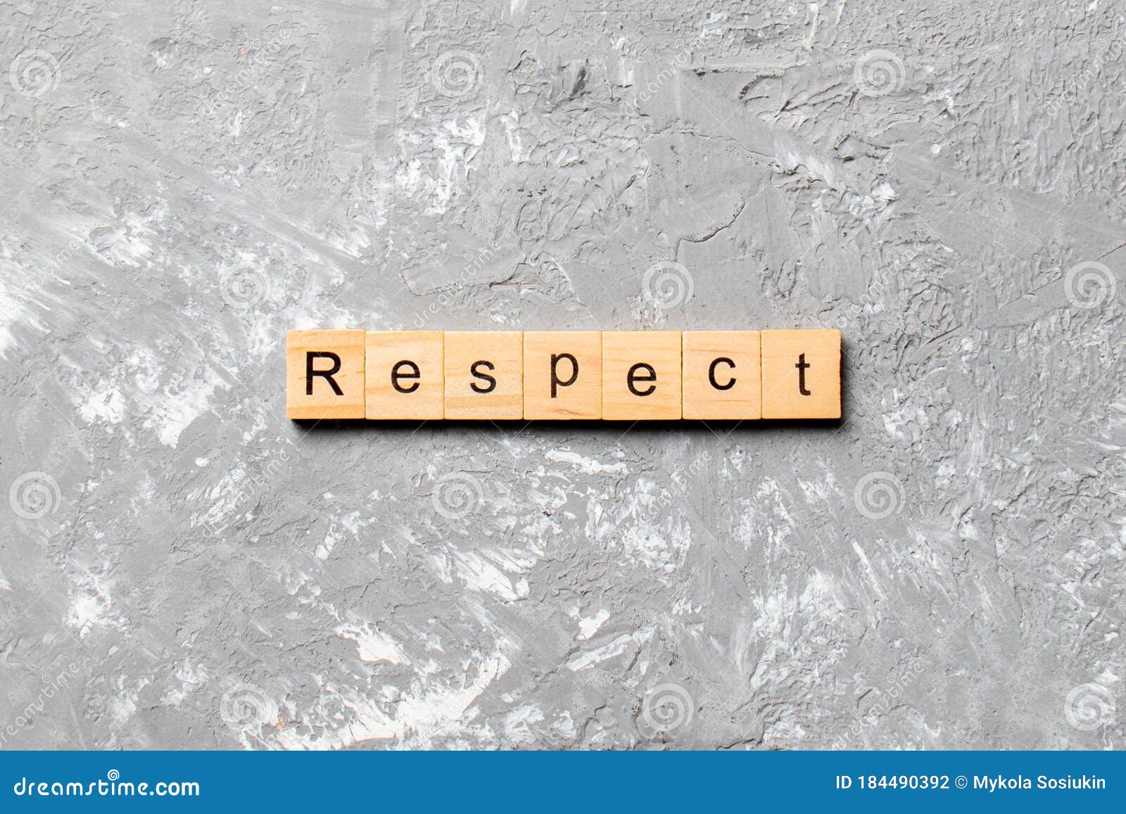 Respect Word Written on Wood Block. Respect Text on Table, Concept ...