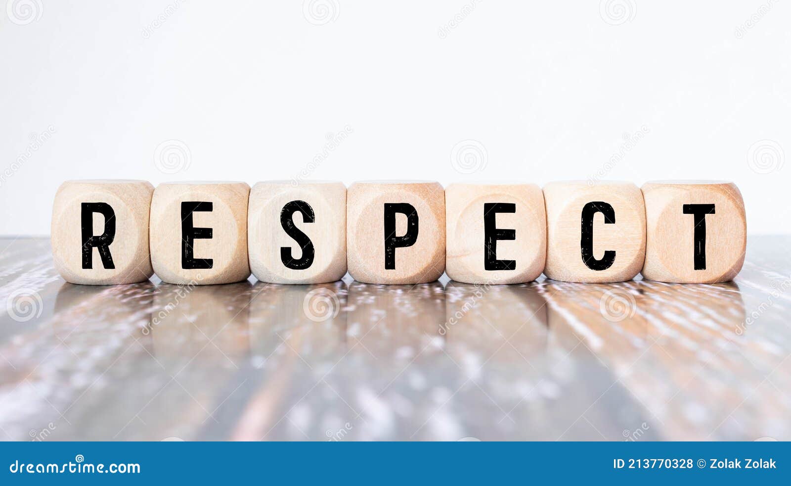 Respect Word Written on Wood Block. Respect Text on Table, Concept ...