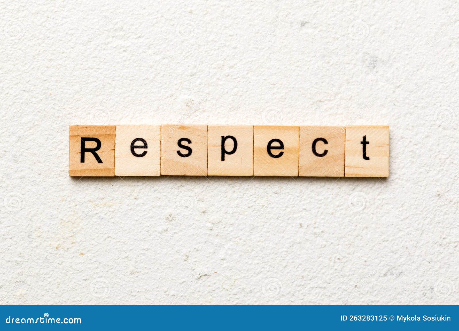 Respect Word Written on Wood Block. Respect Text on Table, Concept ...