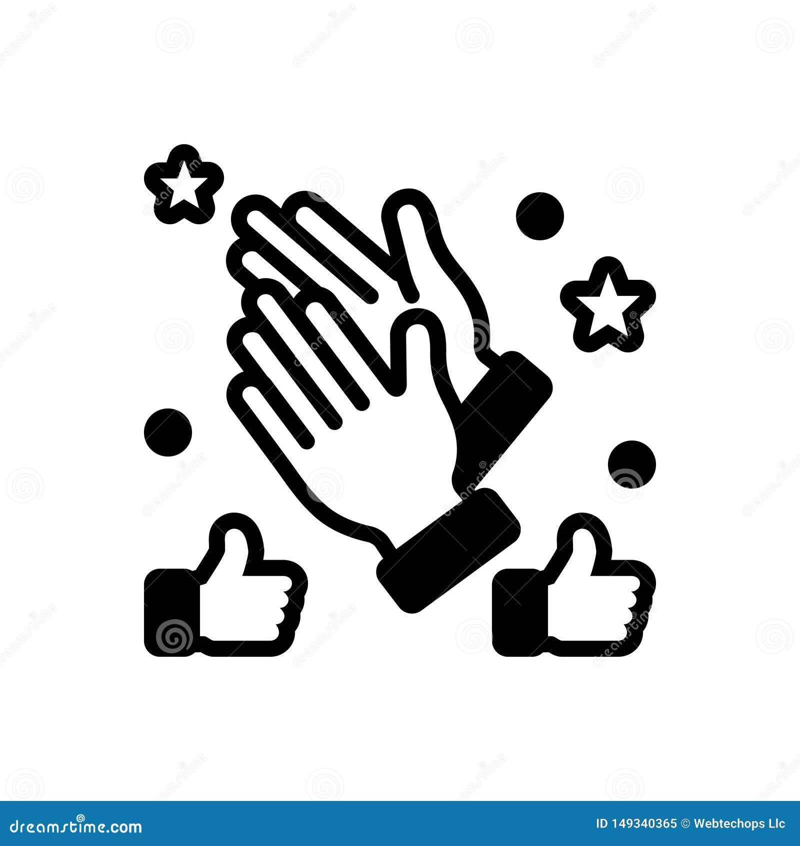 Black Solid Icon for Respectful, Faithful and Trustful Stock Vector ...