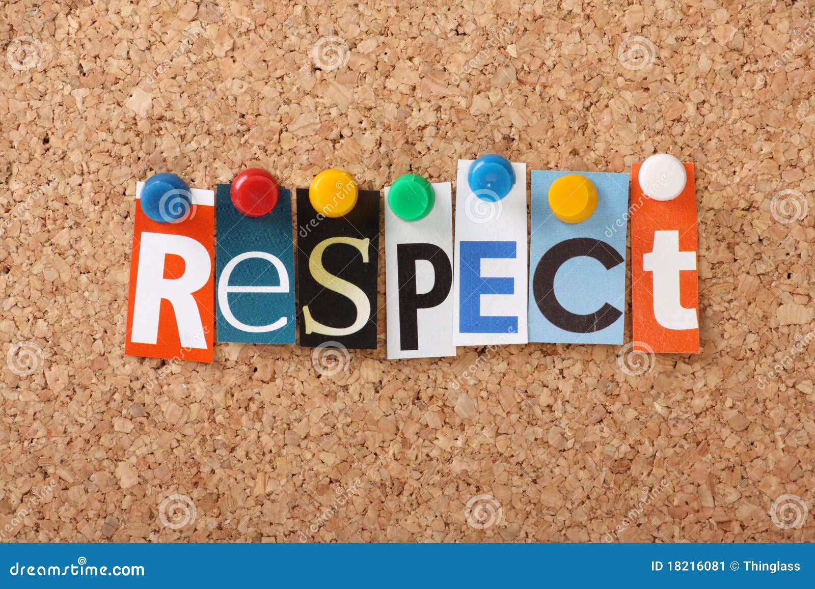 Respecto imagen de archivo. Imagen de aviso, estima, empuje - 18216081