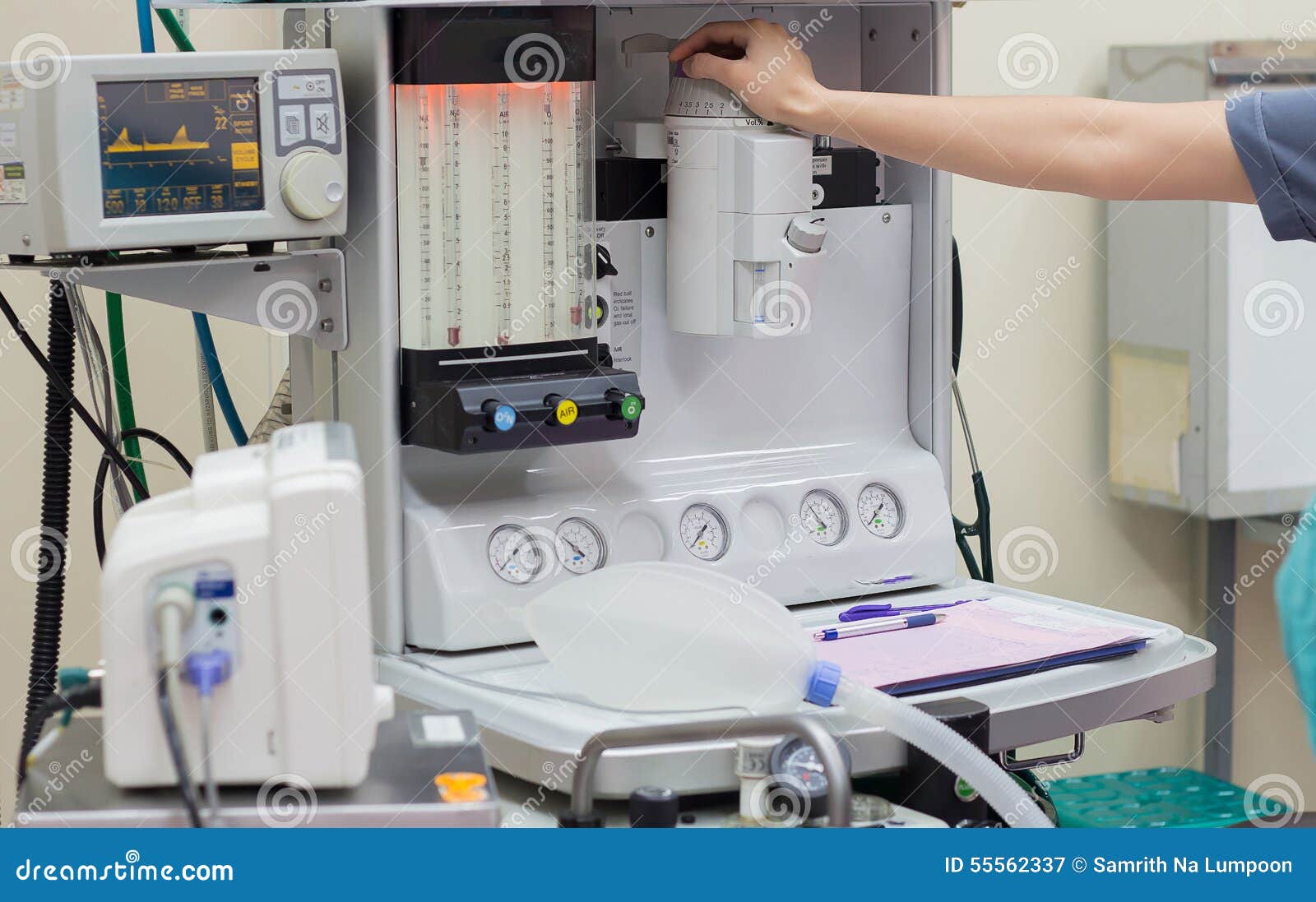 Pipeline Anesthesia On Opareting Room Stock Image | CartoonDealer.com ...