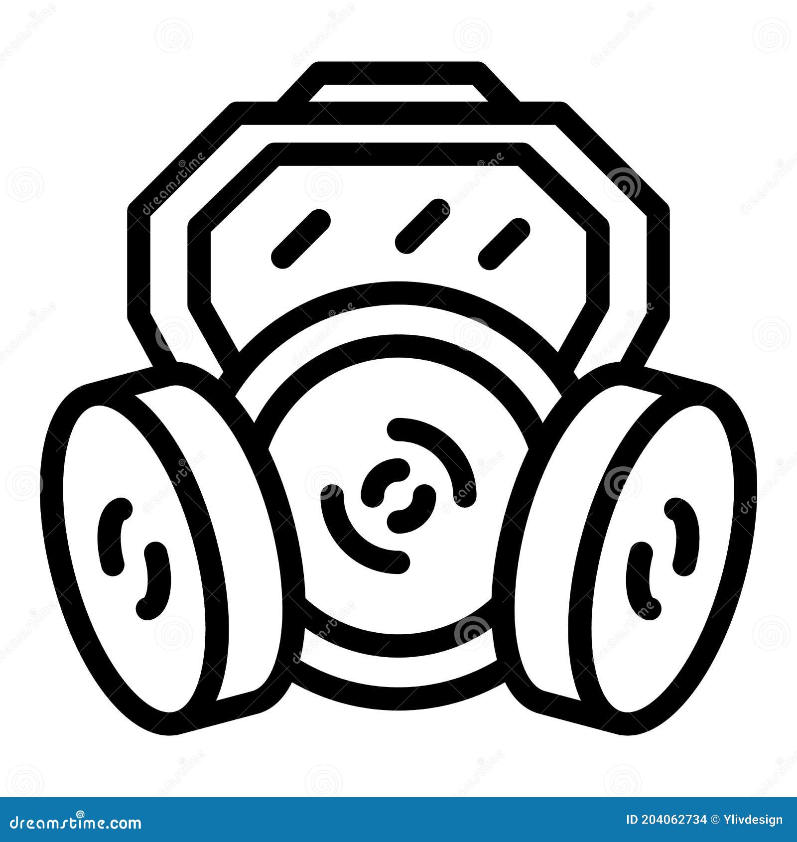 Respirator Mask Icon, Outline Style Stock Vector - Illustration of ...