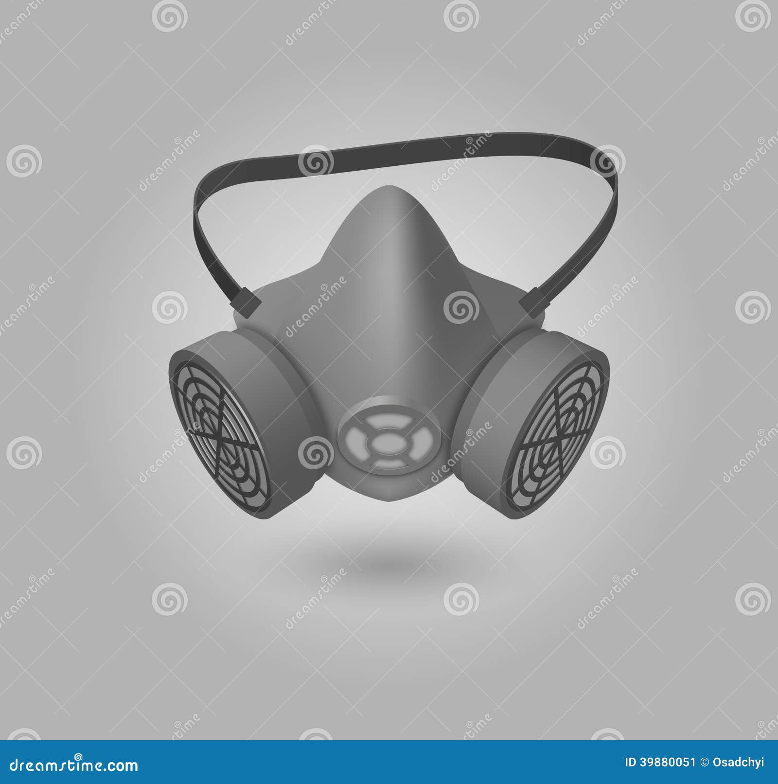 Respirator mask stock illustration. Illustration of builder - 39880051