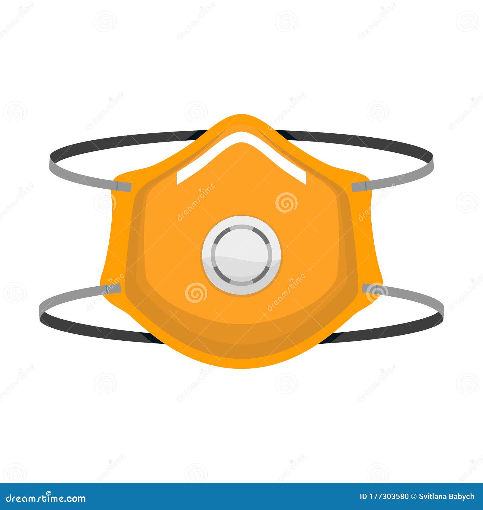 Respirator Vector Icon.Cartoon Vector Icon Isolated on White Background ...