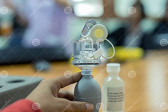 Respiratory Fit Test Kit Replacement Nebulizer. Stock Image - Image of ...
