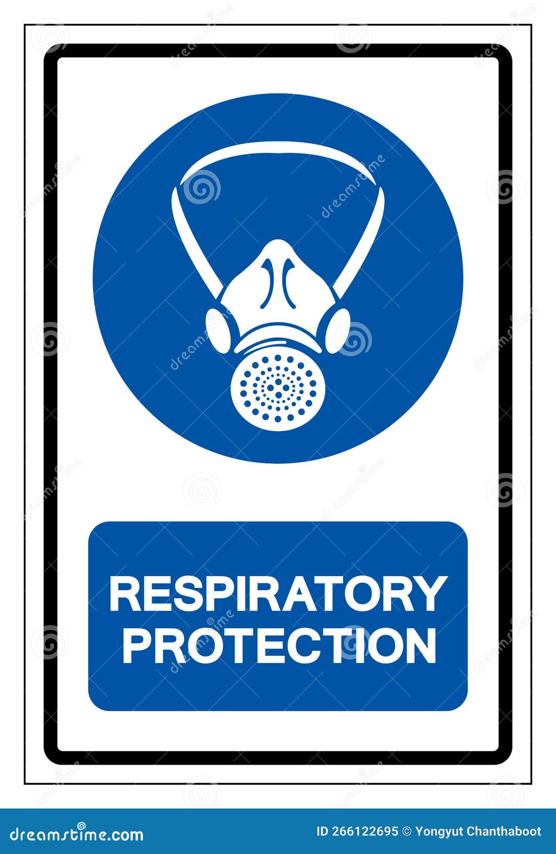 Respiratory Protection Symbol Sign, Vector Illustration, Isolate on ...