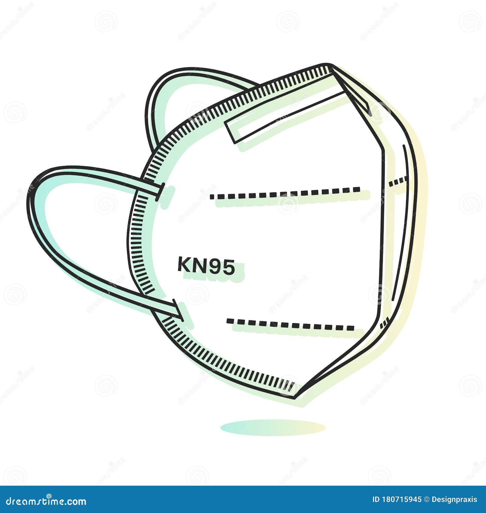 KN95 Mask To Protect Outdoor Air Pollution. Dust Protection Devices In ...