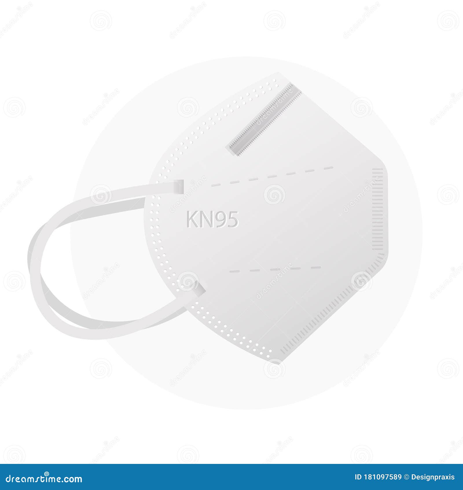 Respiratory Protective Mask - KN95 - Icon Stock Vector - Illustration ...