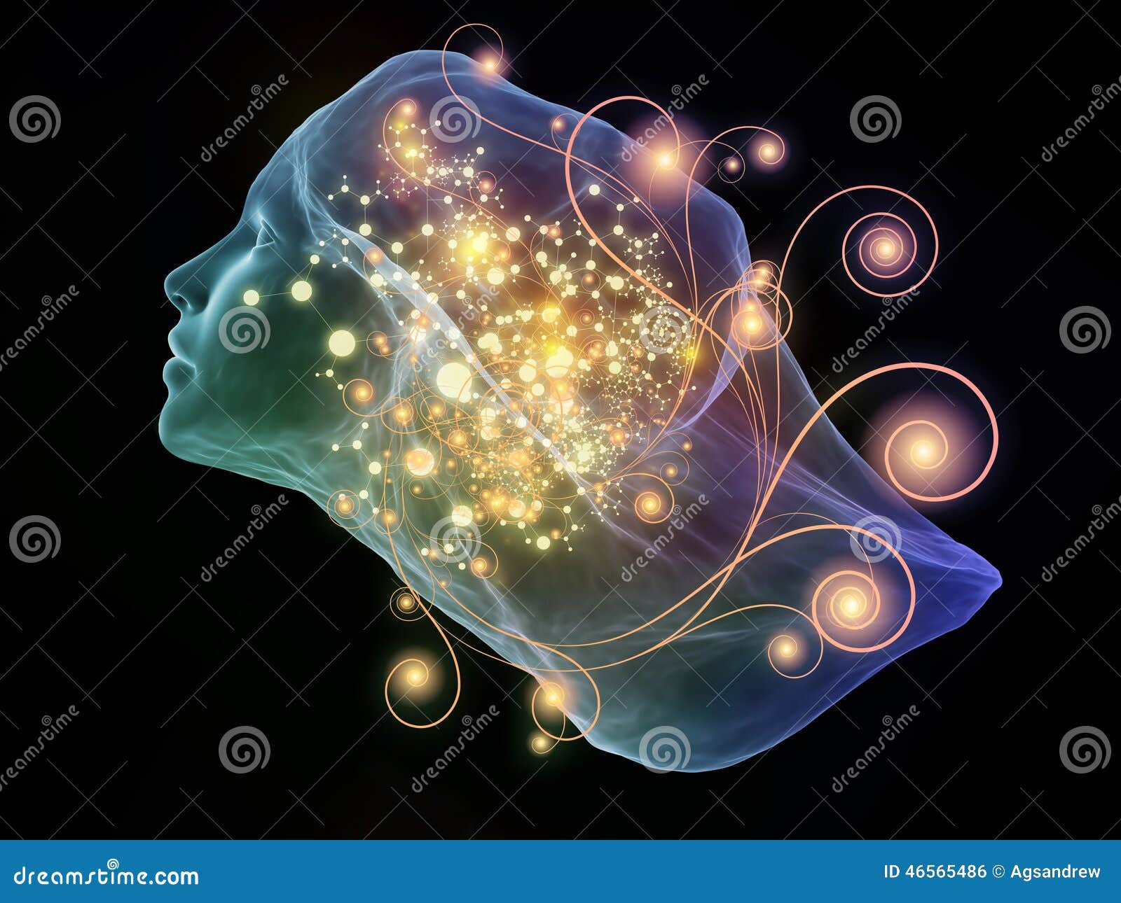 Resplandor del intelecto stock de ilustración. Ilustración de ...