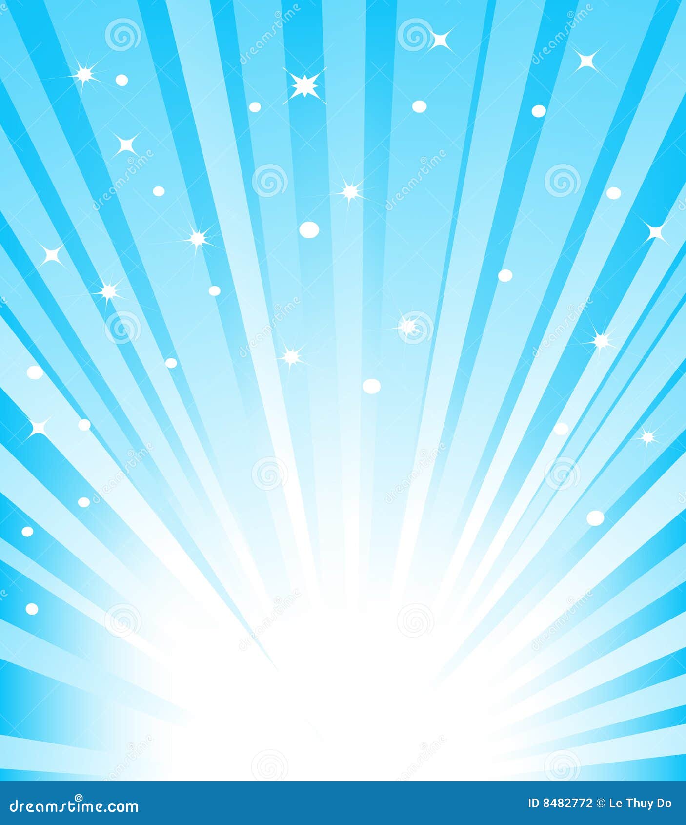 Resplandor solar azul ilustración del vector. Ilustración de agujero ...