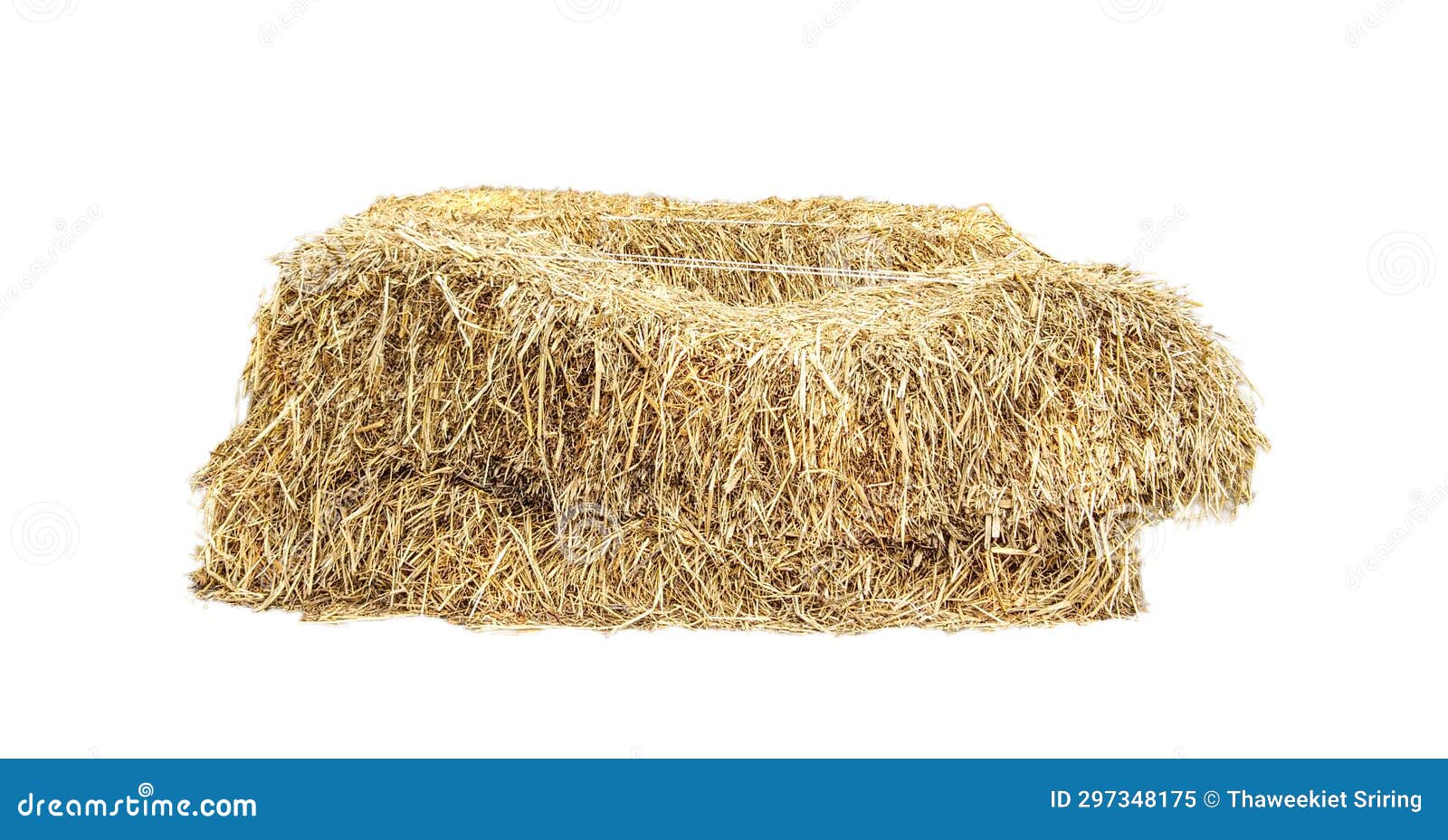 Golden Yellow Haystack Isolated on a White Background Stock Image ...