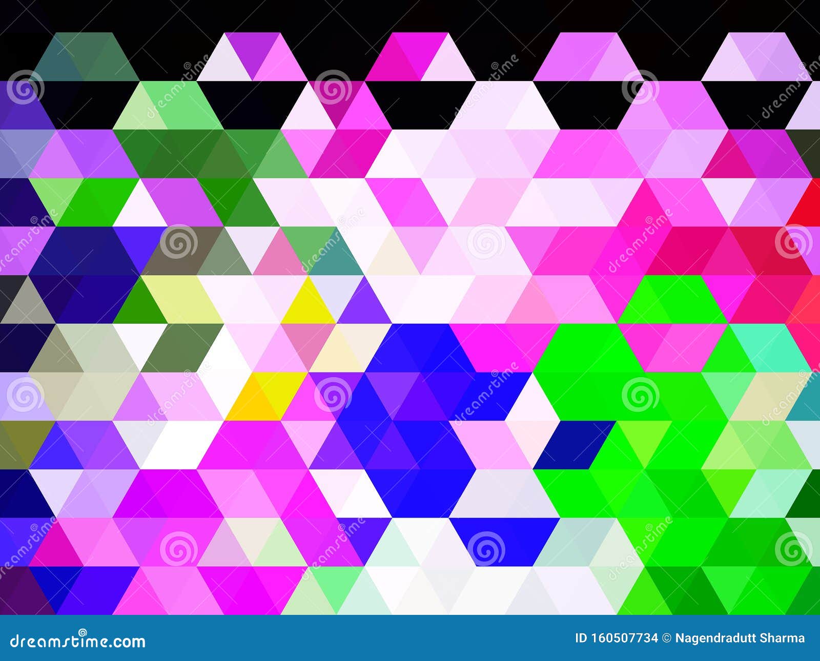 An Resplendent Illustration of Geometric Pattern of Colorful Rectangles ...