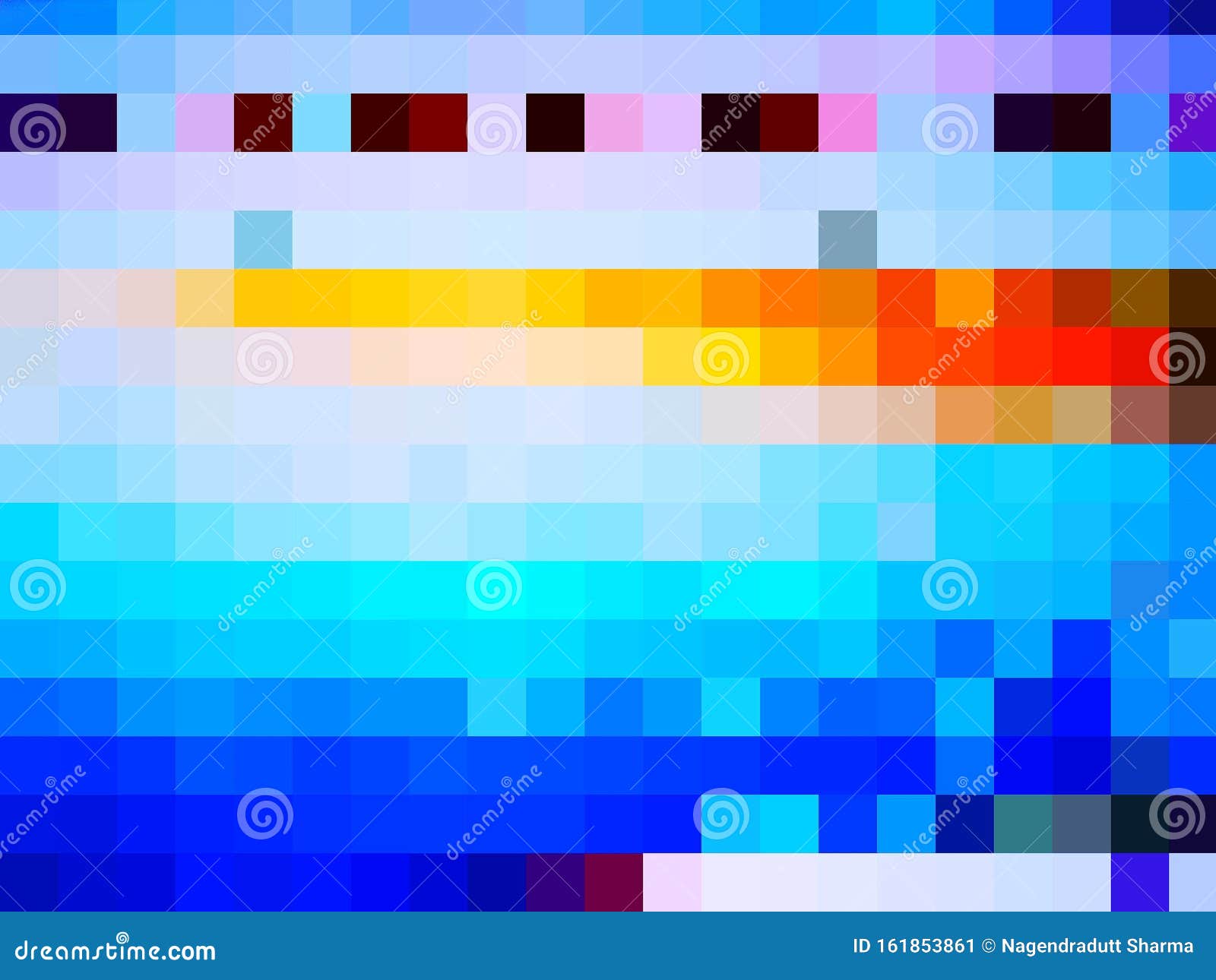 A Resplendent Illustration of Geometric Pattern of Colorful Rectangles ...