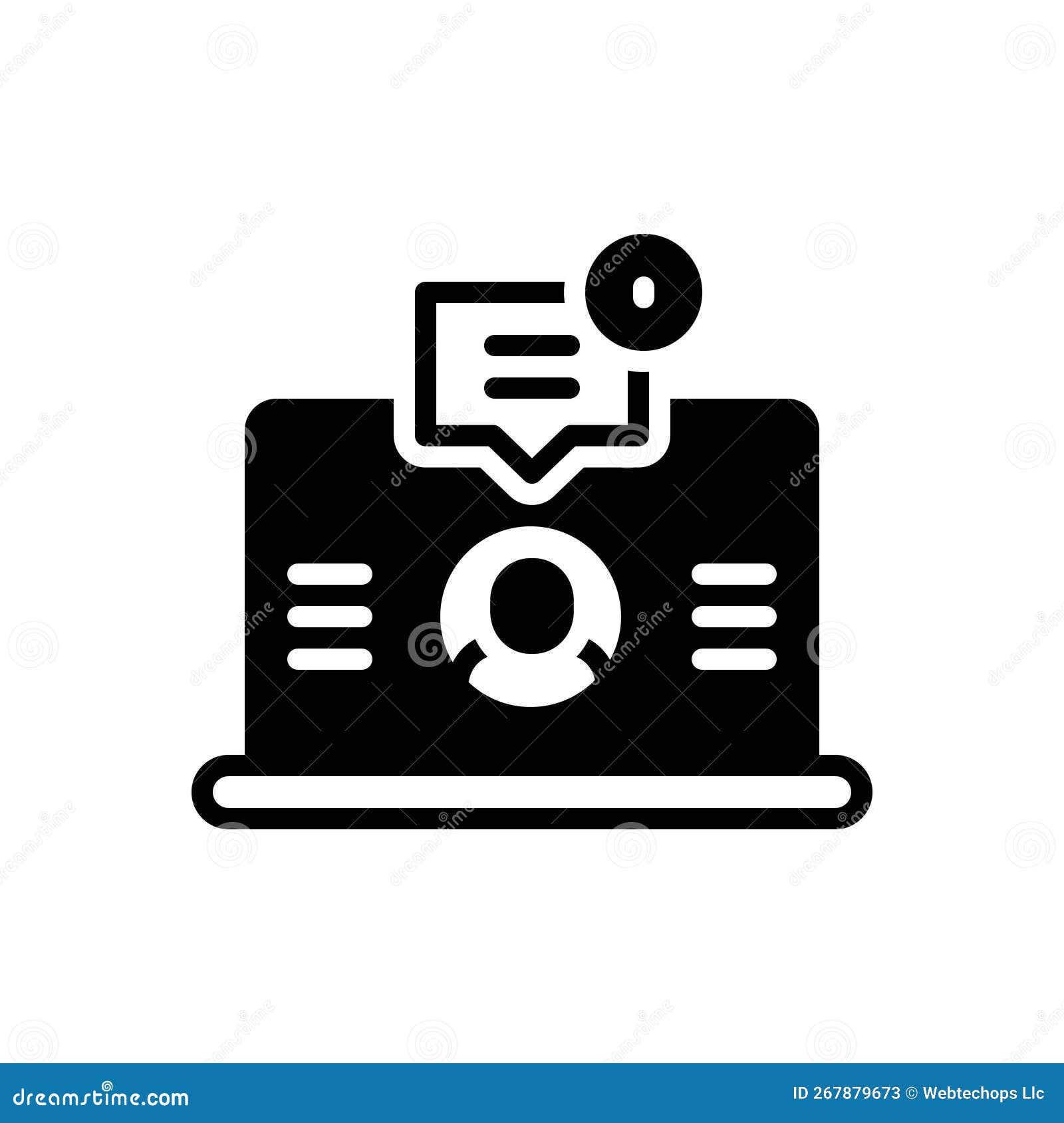 Black Solid Icon for Respond, Response and Reaction Stock Illustration ...