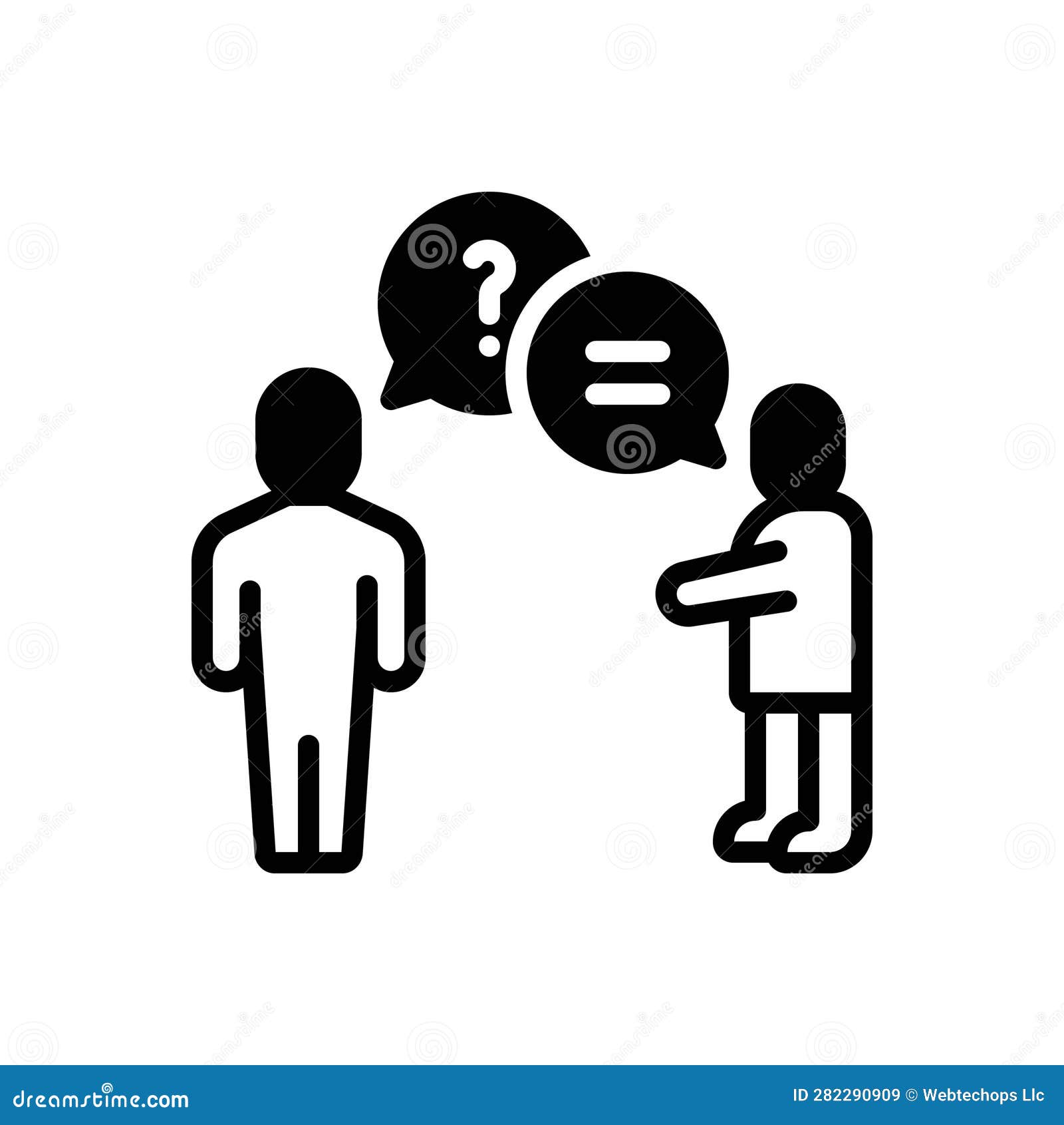 Black Solid Icon for Responding, Response and Answer Stock Illustration ... Black Solid Icon for Responding, Response and Answer Stock Illustration ...