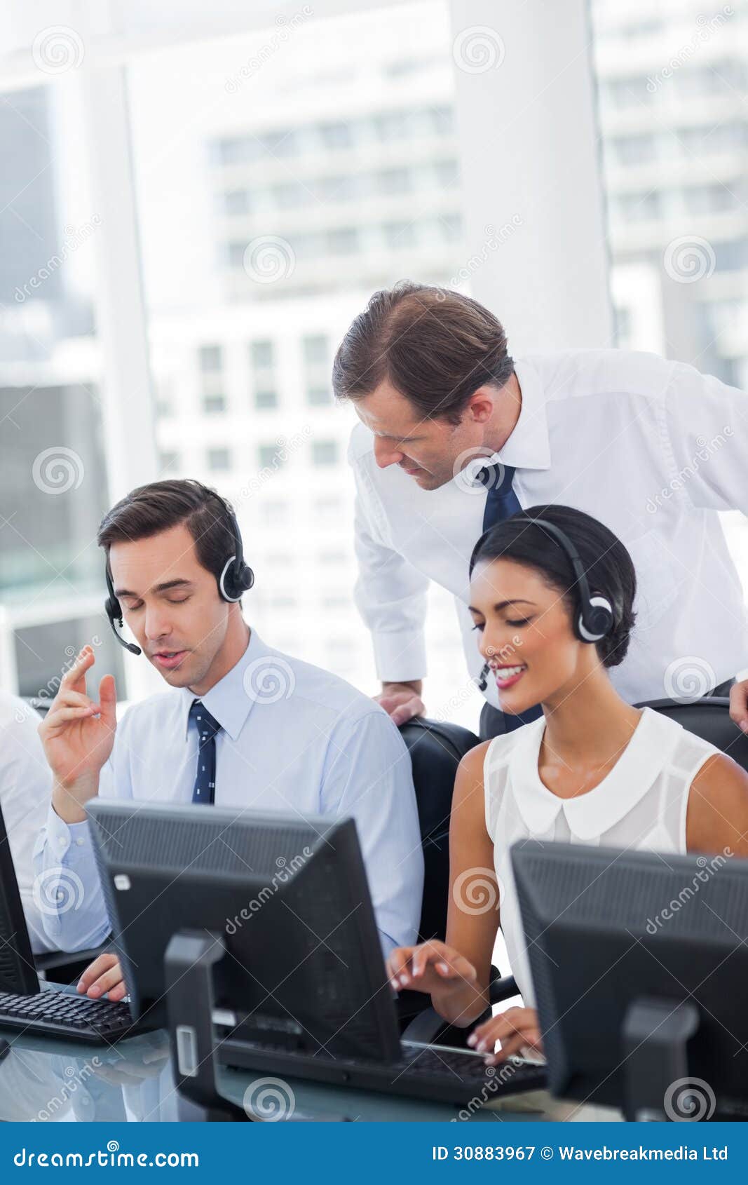 Responsabile Che Prende Cura Degli Impiegati Immagine Stock - Immagine ...