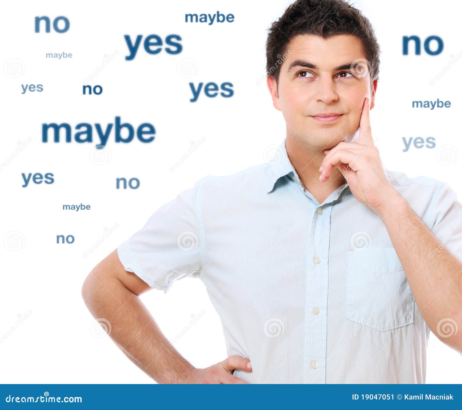 Responsable imagen de archivo. Imagen de idea, hombre - 19047051